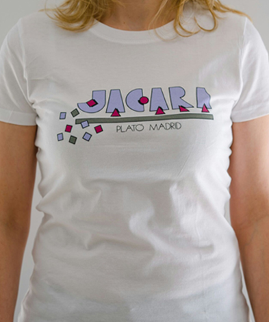 Camiseta Mujer JÁCARA PLATÓ MADRID Blanca – ilove80s | Venta de Productos